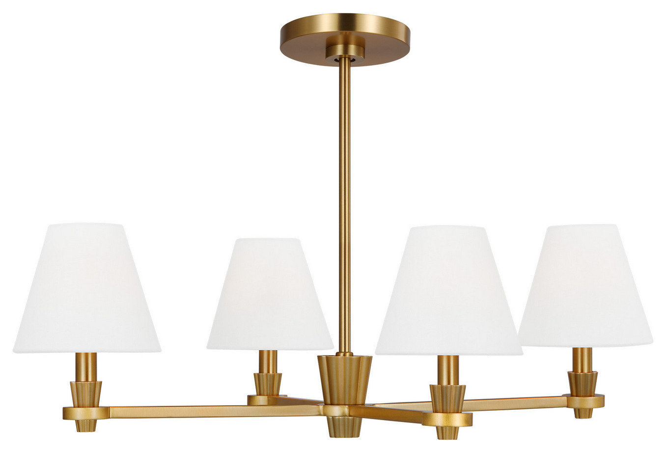 Visual Comfort Studio Paisley Four Light Chandelier - Transitional ...