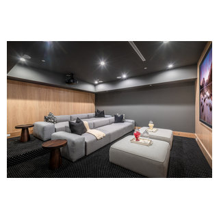 Marinette Road - Contemporary - Home Cinema - Los Angeles - by Sarah ...