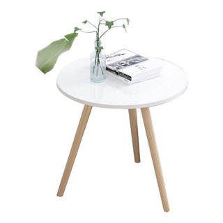 Modern Small Round Corner Table - Traditional - Plant Stands And ...