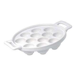 Revol Belle Cuisine White Porcelain 12 Hole Escargot Plate ...