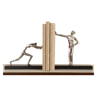 Global Views Blockhead Bookends Pair - Contemporary - Bookends - by ...