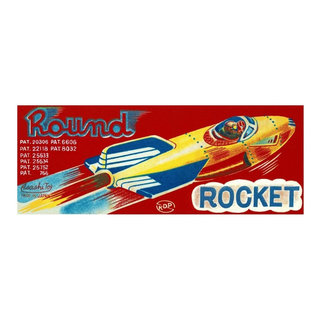 "Round Rocket" Digital Paper Print by Retrorocket, 38"x16", 46"x19 ...