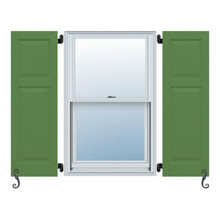 Atlantic Classic 40/60 Offset Panel, Raised Panel Shutters, Set of 2 ...