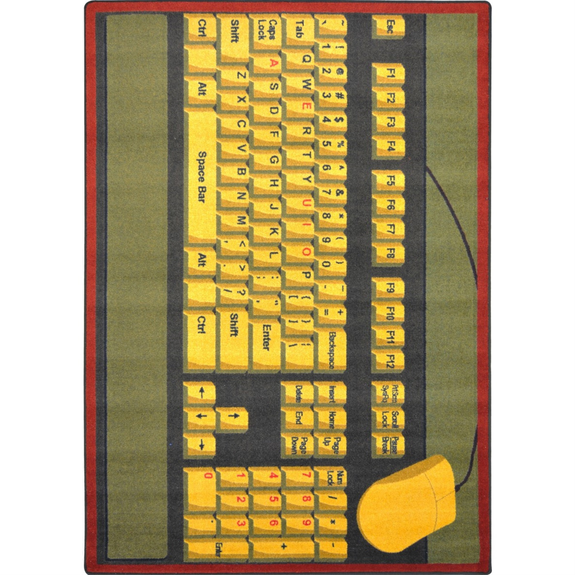Keyboard Connection 7'8" x 10'9" area rug in color Brown - Contemporary ...