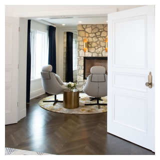 Primary Bedroom Sitting Area - Modern - Bedroom - Calgary - by Krista ...