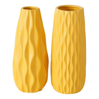 Color Soaked Scandi Vase Set, 4.75" Tall - Contemporary - Vases - by ...