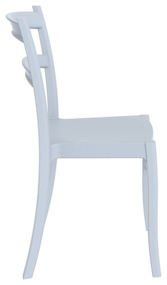 Compamia Tiffany Patio Dining Chair in Silver Gray - Transitional ...