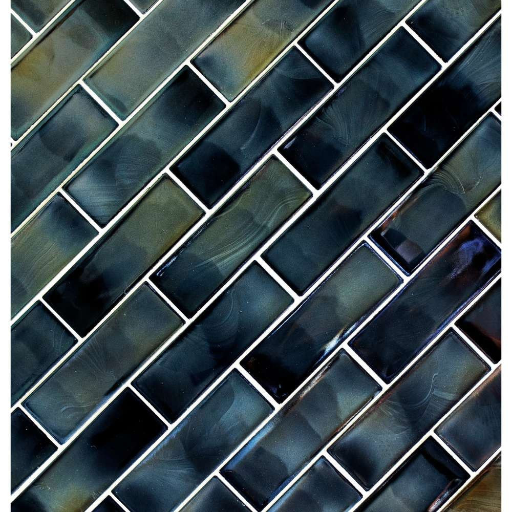 Carbonita 2x6 Glossy Glass Subway Tile - Contemporary - Wall And Floor ...