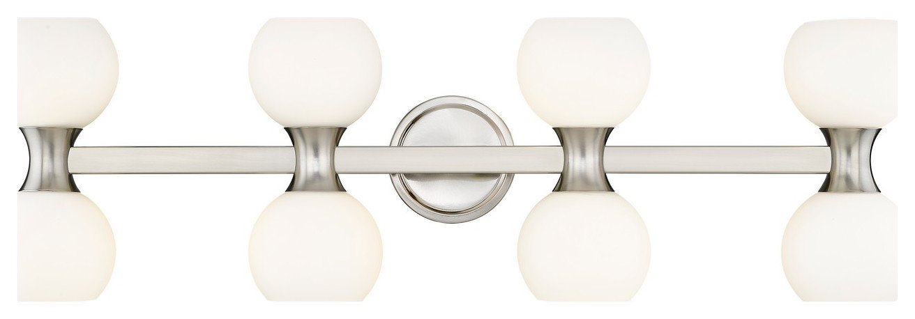 Artemis Eight Light Vanity in Brushed Nickel - Transitional - Bathroom ...