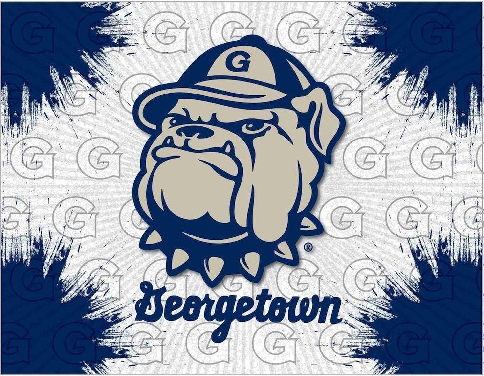 Georgetown Logo Canvas, 32"x24" - Contemporary - Prints And Posters ...
