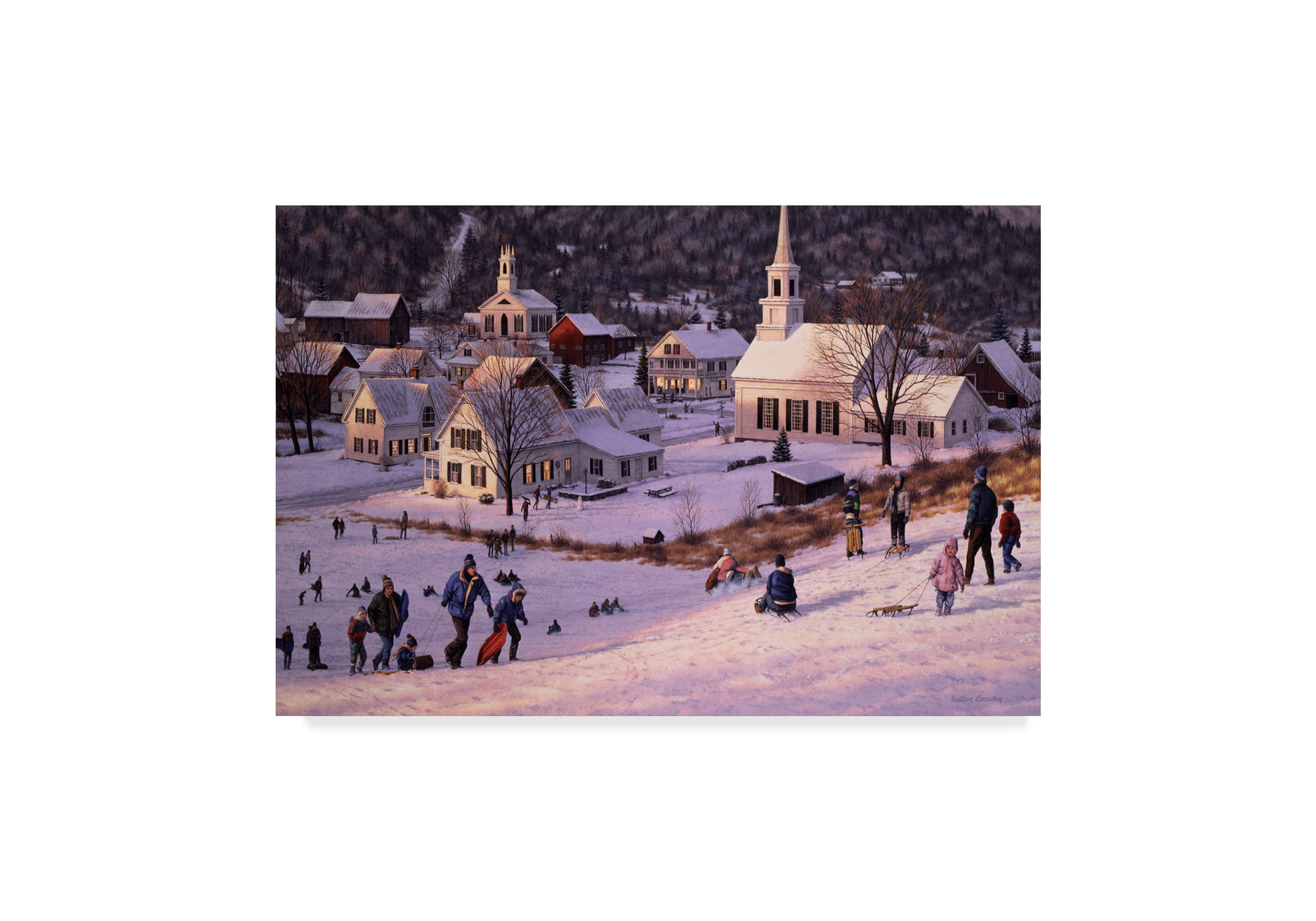 William Breedon 'Hillside Flyers' Canvas Art, 47"x30" - Contemporary ...