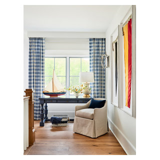 Study Nook Area on Landing at Lake House - Beach Style - Hall - Grand ...