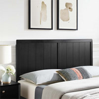 Modway Robbie Twin Modern Rubberwood and MDF Headboard in Black, King ...