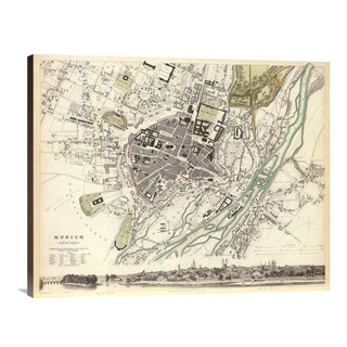 Munich, Germany, 1832, 16"x1.5"x13", 36"x1.5"x29" - Contemporary ...