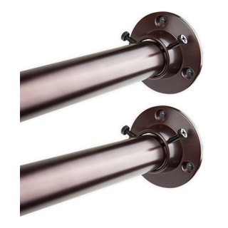 1 inch Adjustable 48-84" Room Divider/Closet Rod (Rod and Socket Set ...