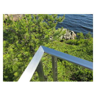 Ocean Front Deck with Simple Lines - Beach Style - Deck - Portland ...