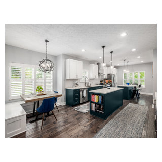 Two-Tone Transitional Kitchen Remodel Done with New Cabinets ...
