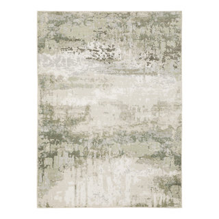 Christian Abstract Contemporary Power-Loomed Area Rug, 9'10"x12'10 ...