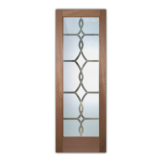 Front Doors - Diamond Beads Frosted Glass Design - 30" x 80 ...