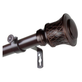 Alina 1" Curtain Rod, 160-240" - Traditional - Curtain Rods - by Rod ...