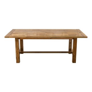 Handcrafted Nana Teak Solid Hardwood Dining Table, 72x38 - Transitional ...