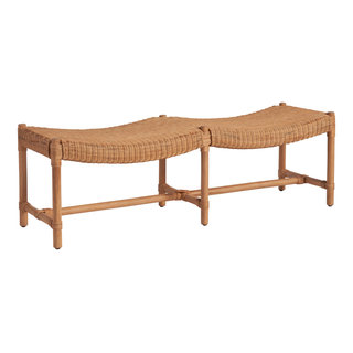 The Coastal Living Weekender Murro Bay Bench - Tropical - Accent And ...