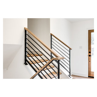 Split Level Whole Home Reno - Midcentury - Staircase - Richmond - by RIC design build | Houzz