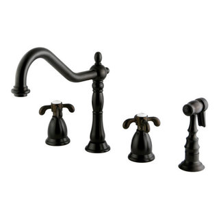 French Country Widespread Kitchen Faucet - Traditional - Kitchen ...