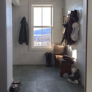 75 Beautiful Slate Floor Mudroom Pictures & Ideas | Houzz