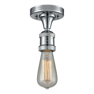 Bare Bulb 1 Light Semi-Flush Mount - Industrial - Flush-mount Ceiling ...