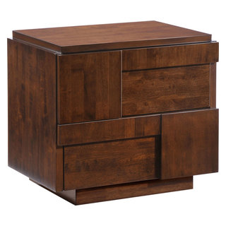 Zuo Modern San Diego Night Stand Walnut - Transitional - Nightstands ...