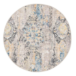 Rug Unique Loom Basilica Light Brown Round 3'3x3'3 - Contemporary ...