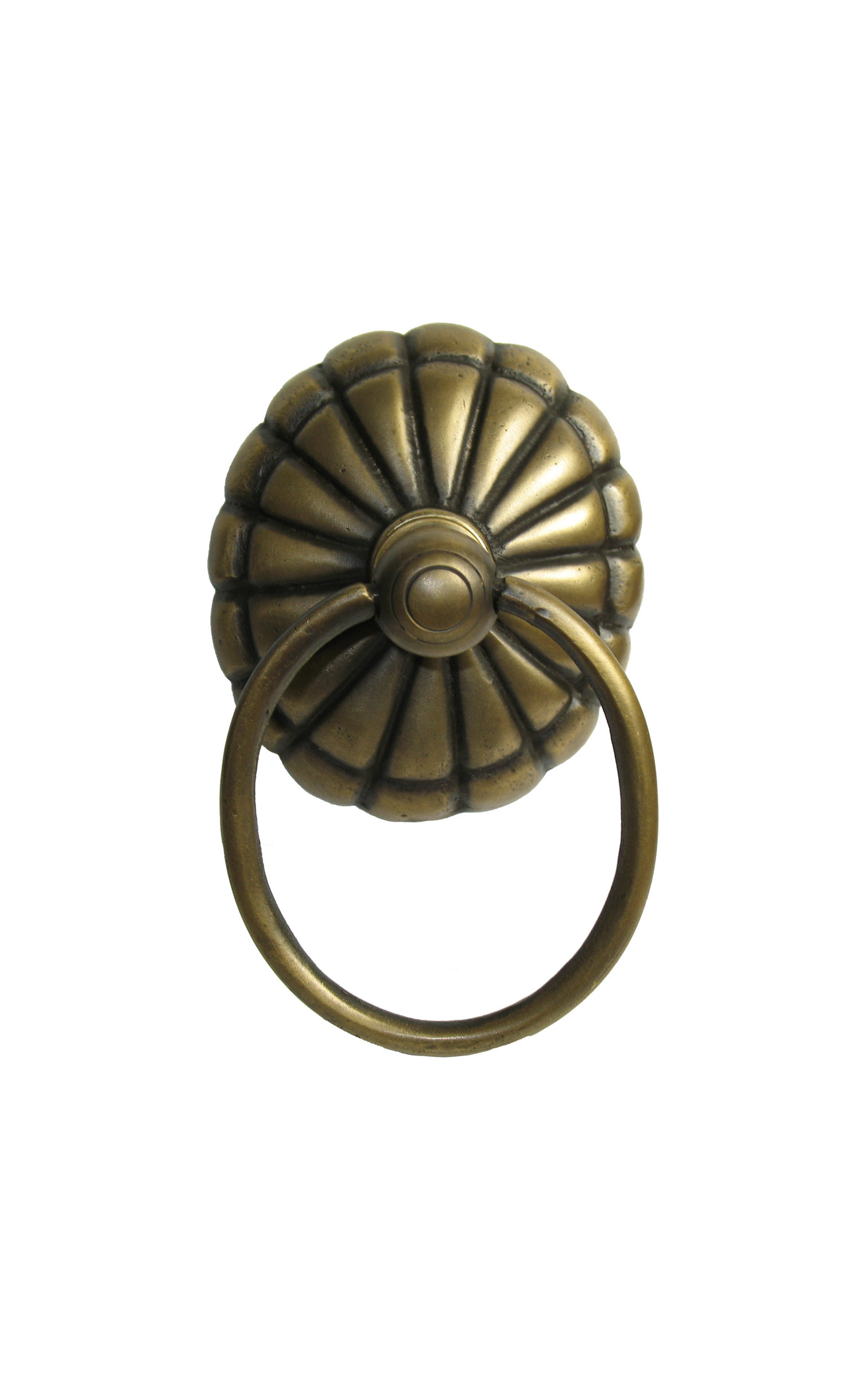 Ring Pull With Oval Melon Backplate - Traditional - Cabinet And Drawer ...