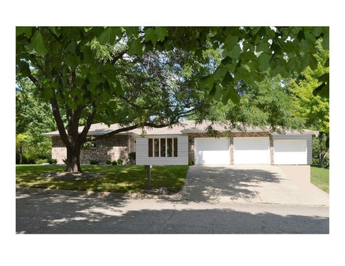 New idea for brick ranch exterior with garage addition