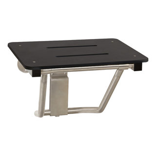 Folding Wall Mount Shower Seat Bench, ADA Compliant, 28" - Traditional ...