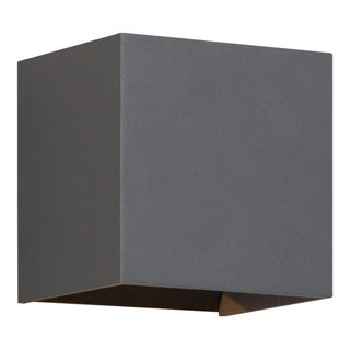Vex 5" Outdoor Wall Light in Charcoal, 5.000 - Modern - Outdoor Wall ...