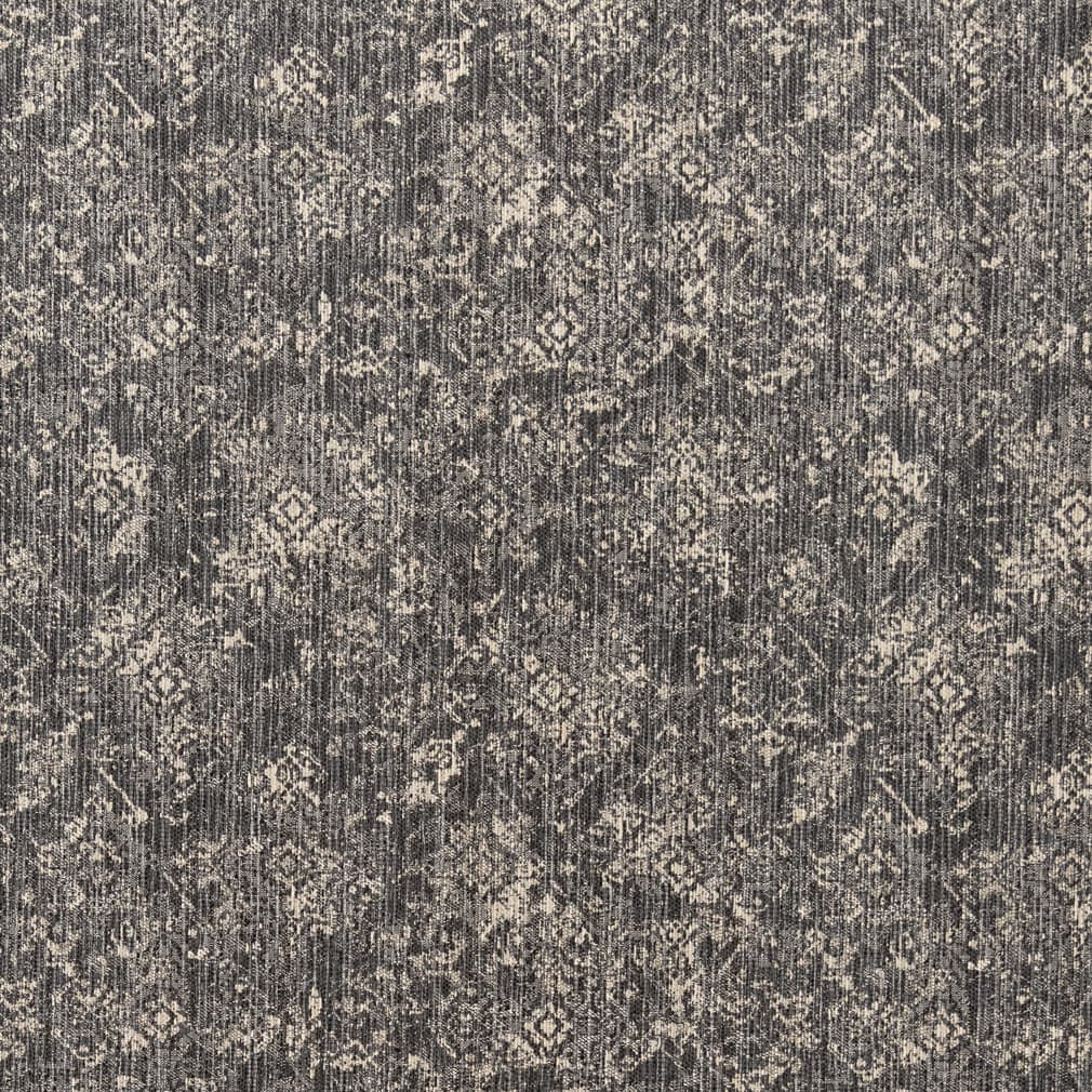 Grey Stain Resistant Performance Woven Pattern Upholstery Fabric by the ...