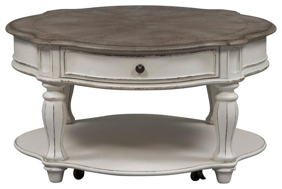 Round Cocktail Table - French Country - Coffee Tables - by Homesquare ...