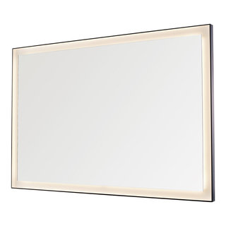 Williams LED Mirror - White, 48"w X 32"h X 1"d - Modern - Wall Mirrors ...