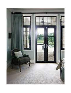 Black doors and windows