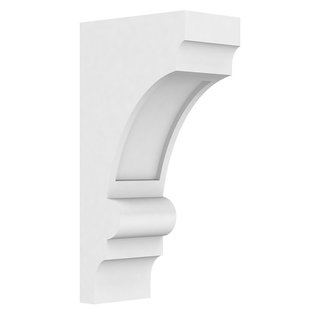 Standard Diane Architectural Grade PVC Corbel, 3"W x 6"D x 12"H ...