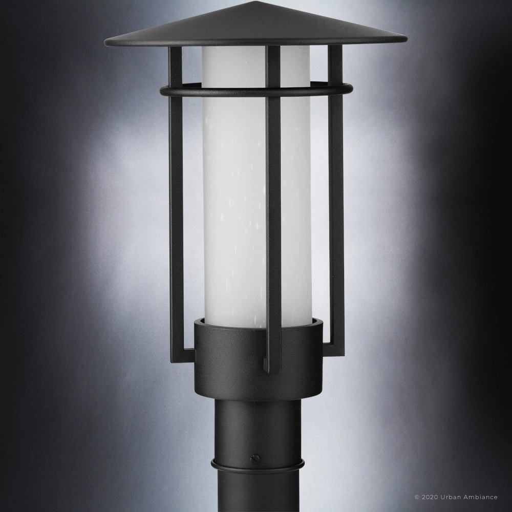 Luxury Mid-Century Modern Post Light, Midnight Black - Transitional ...