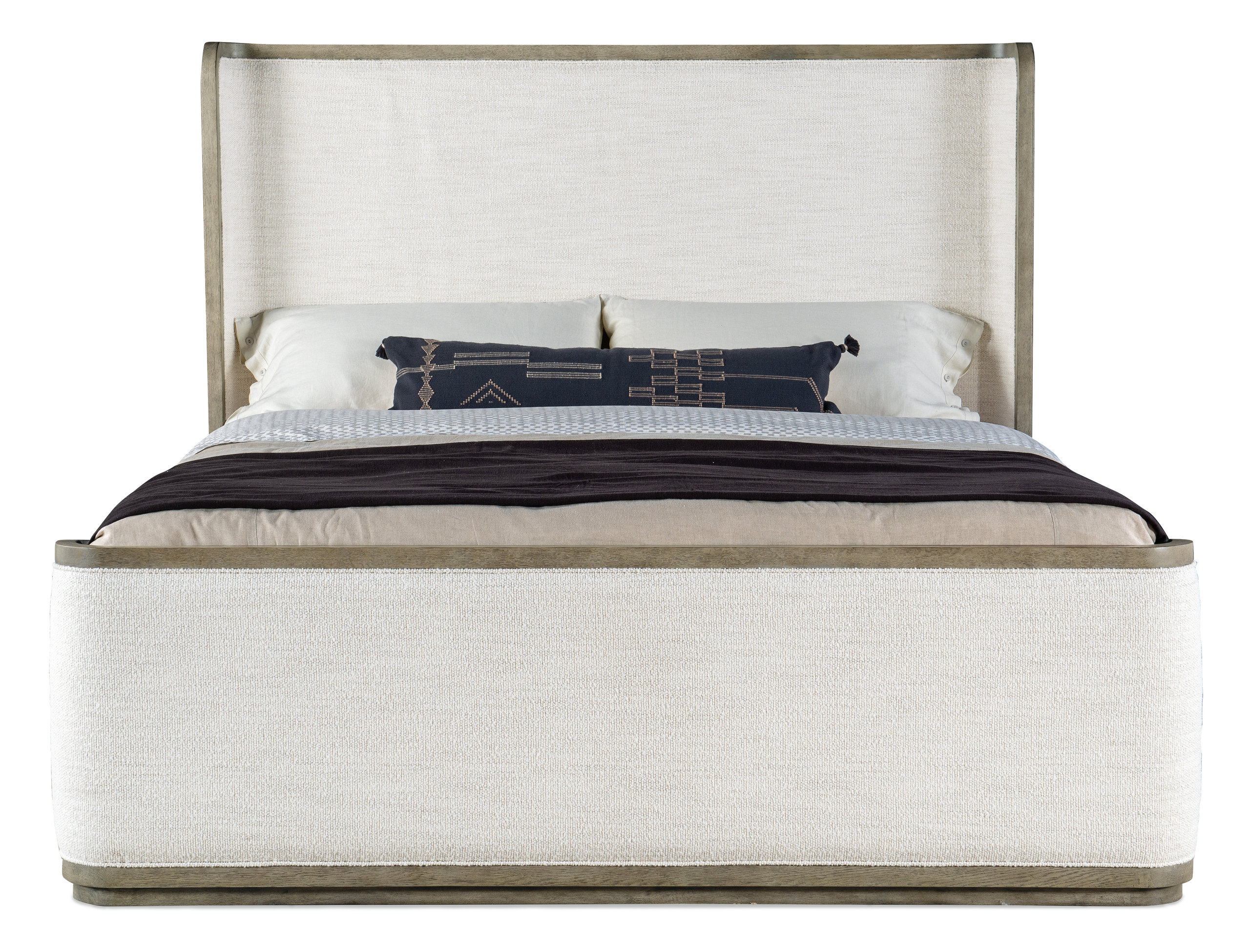 Linville Falls Boones Cal King Upholstered Shelter Bed - Transitional ...