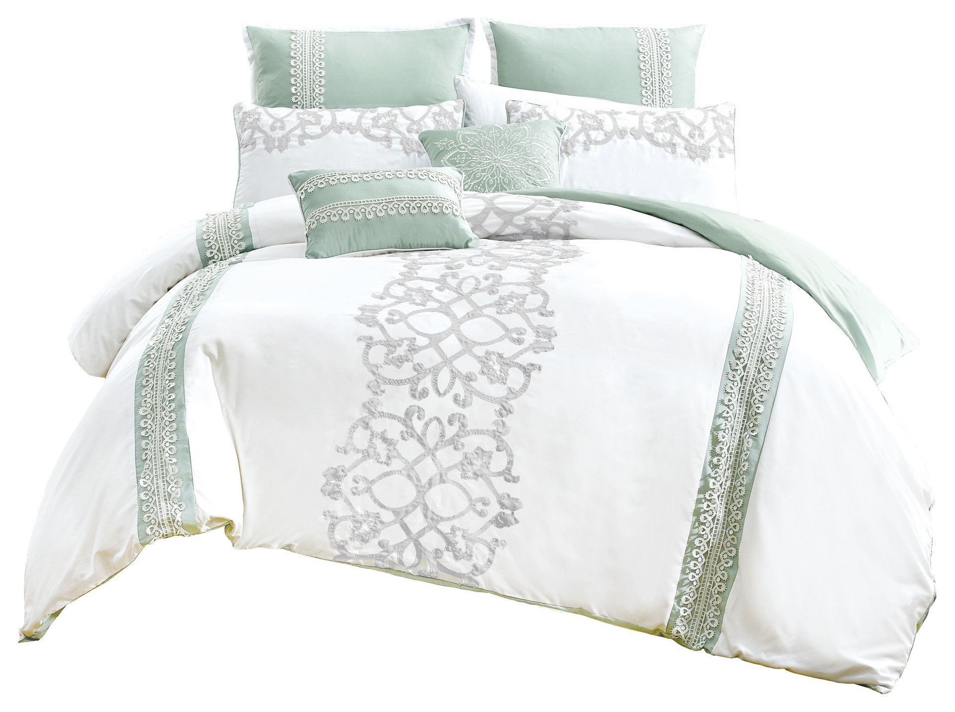 Chaela 7PC COMFORTER SET, Queen - Traditional - Comforters And ...