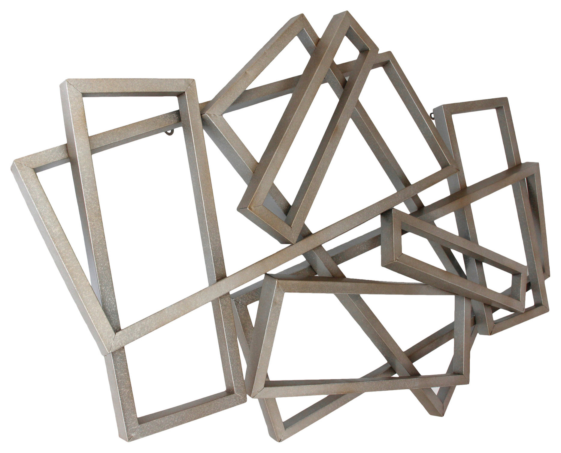Metal Rectangles Wall Decor - Contemporary - Decorative Objects And ...