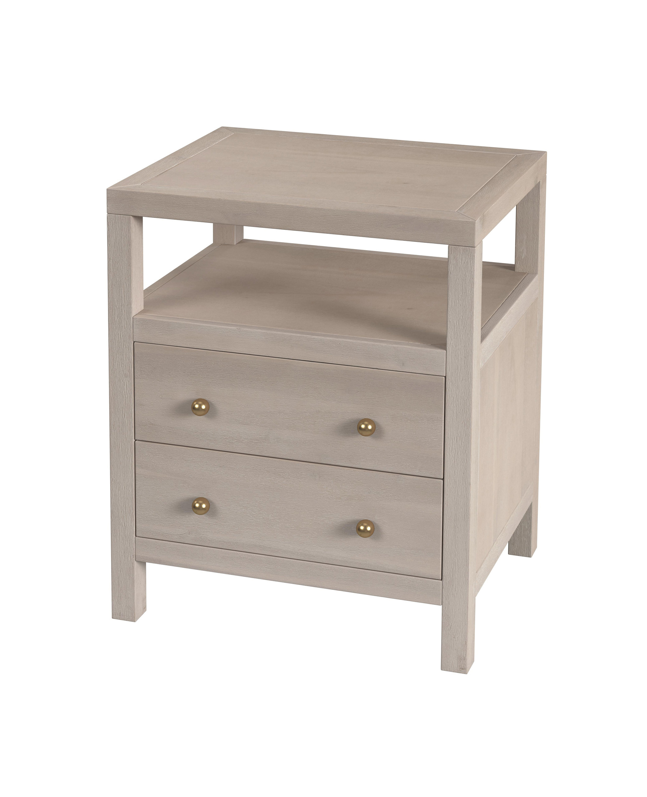 Nora 2-Drawer Nightstand - Transitional - Nightstands And Bedside Tables - by Butler Specialty ...