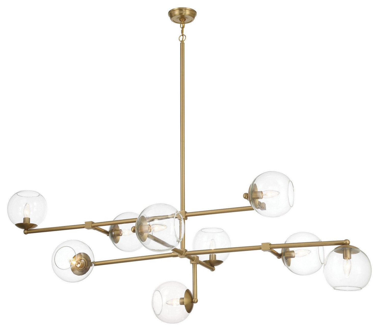Millikan Nine Light Pendant in Signature Brass - Transitional - Pendant ...