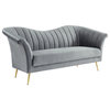 Hazel Modern Gray Fabric Sofa - Midcentury - Sofas - by Rustic Home ...