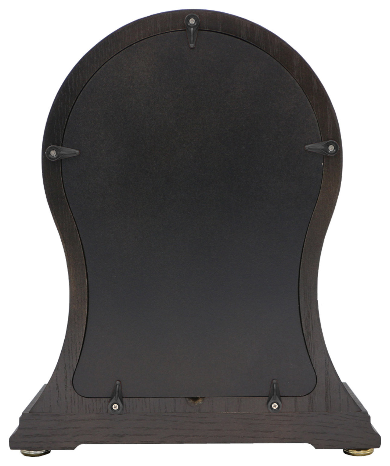 Tai Dark Brown Oak Veneer Dual Chime Mantel Clock - Transitional - Desk ...