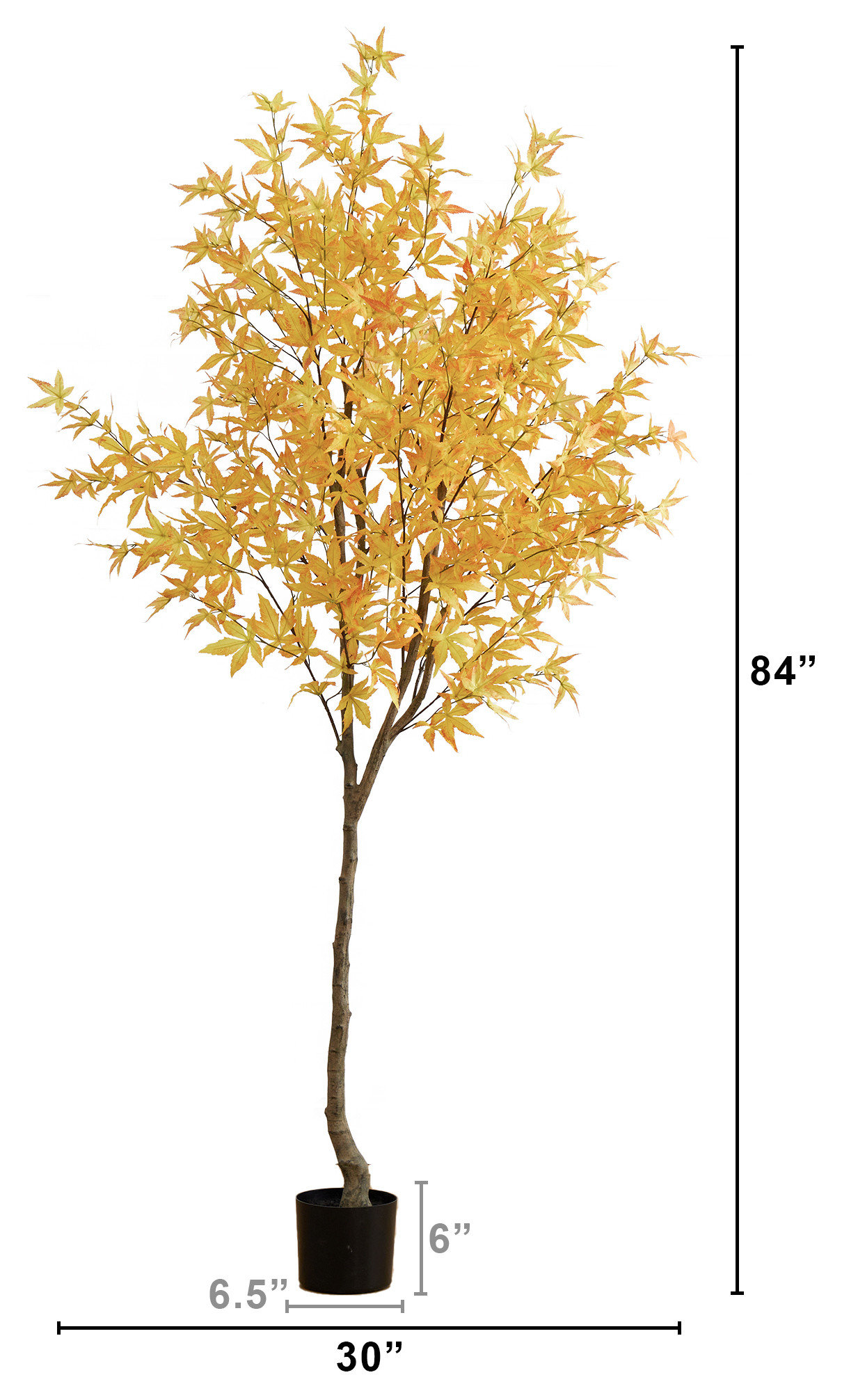 7ft. Autumn Maple Artificial Fall Tree - Modern - Artificial Plants And ...